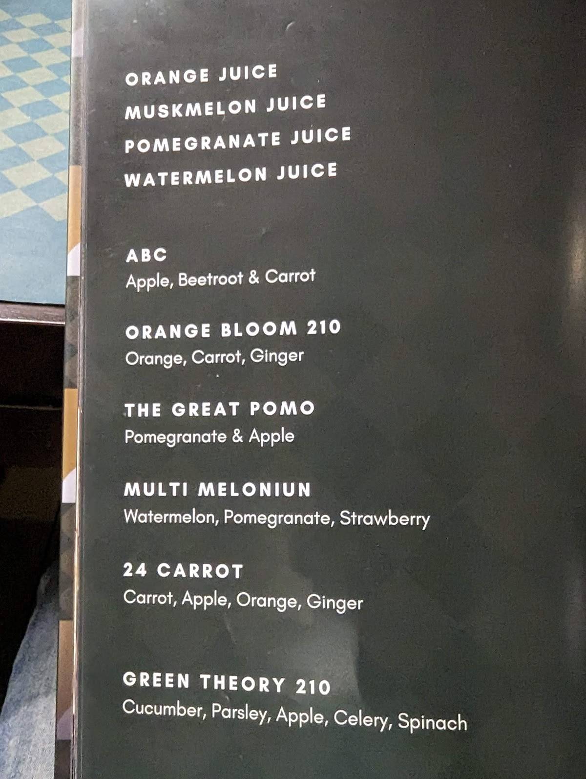 Menu at Slash Resto Cafe, Kozhikode