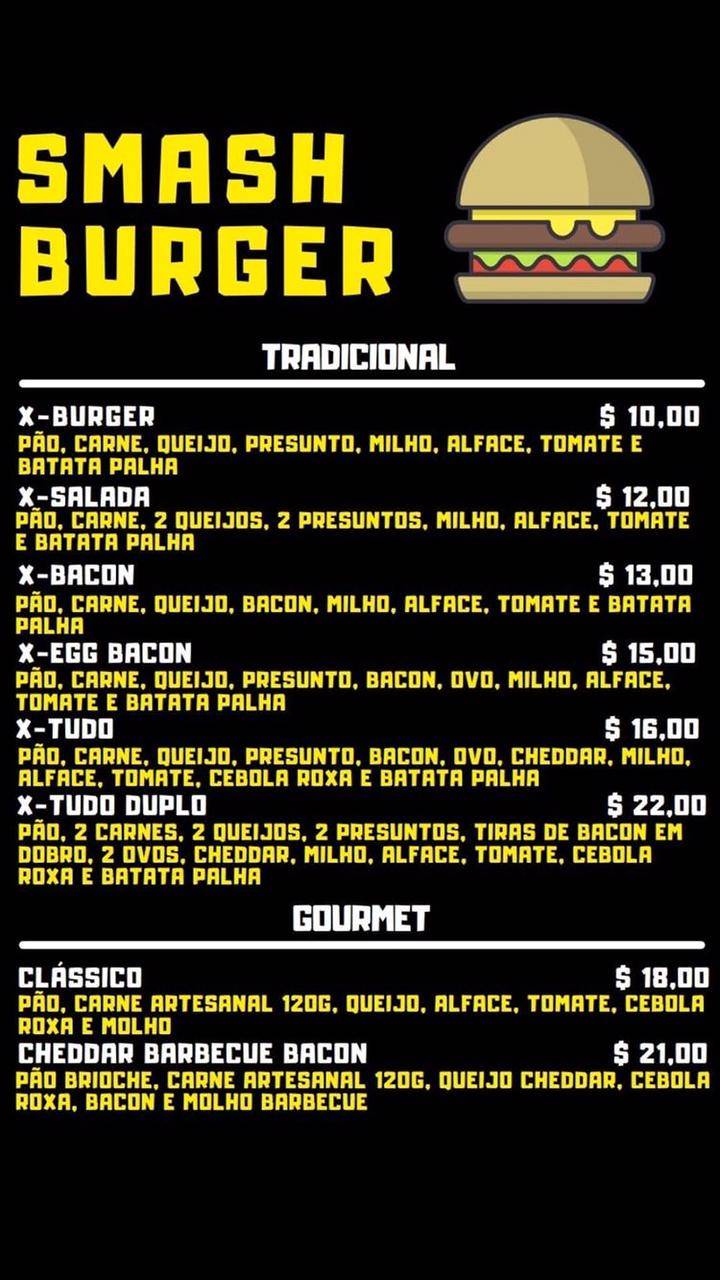 Menu em Smash Burger restaurante, Guarapari