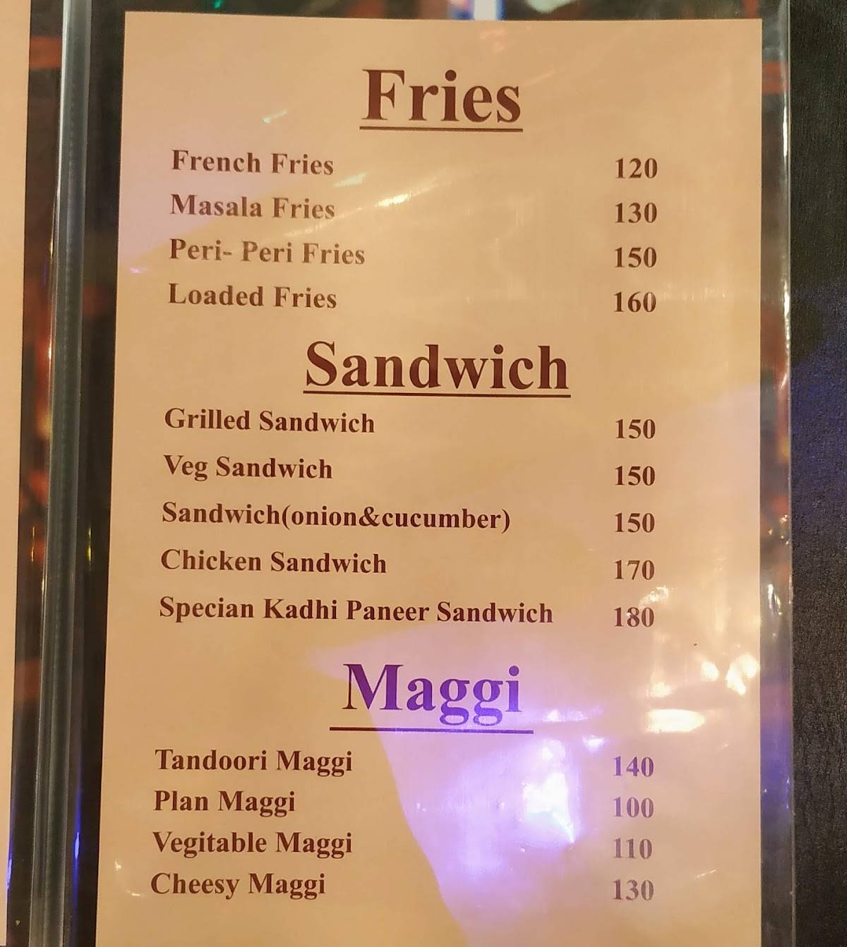 Menu at Snug Cafe & Restaurant Owned by Alluring Group of Company’s ...