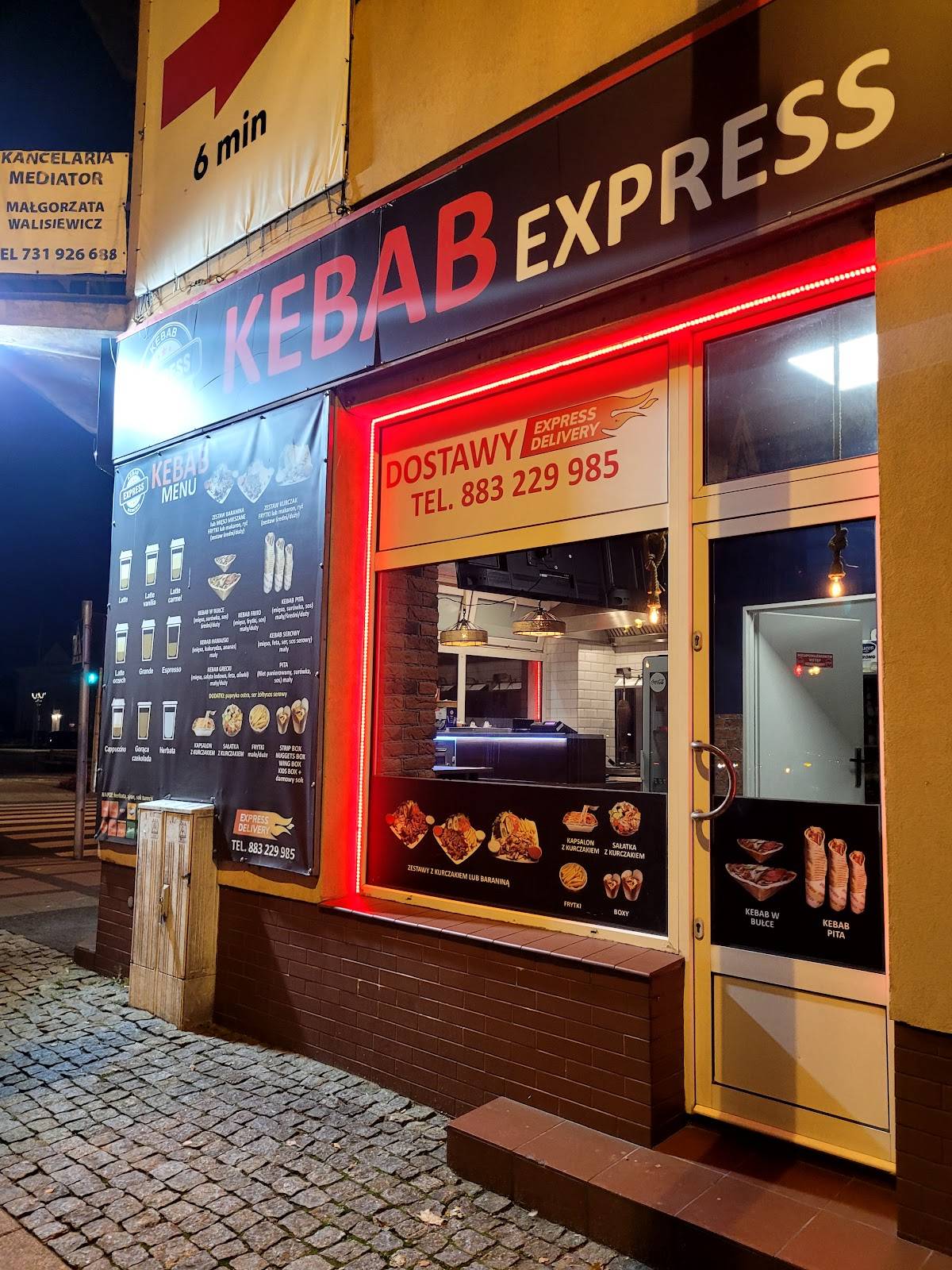 Menu at Express kebab, Sochaczew