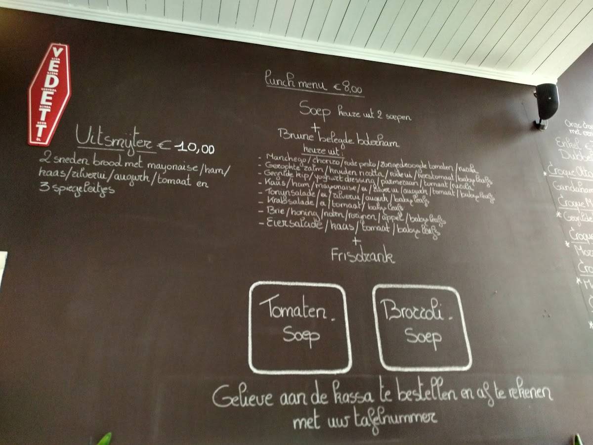 Menu at Soepbar Domis, Ghent