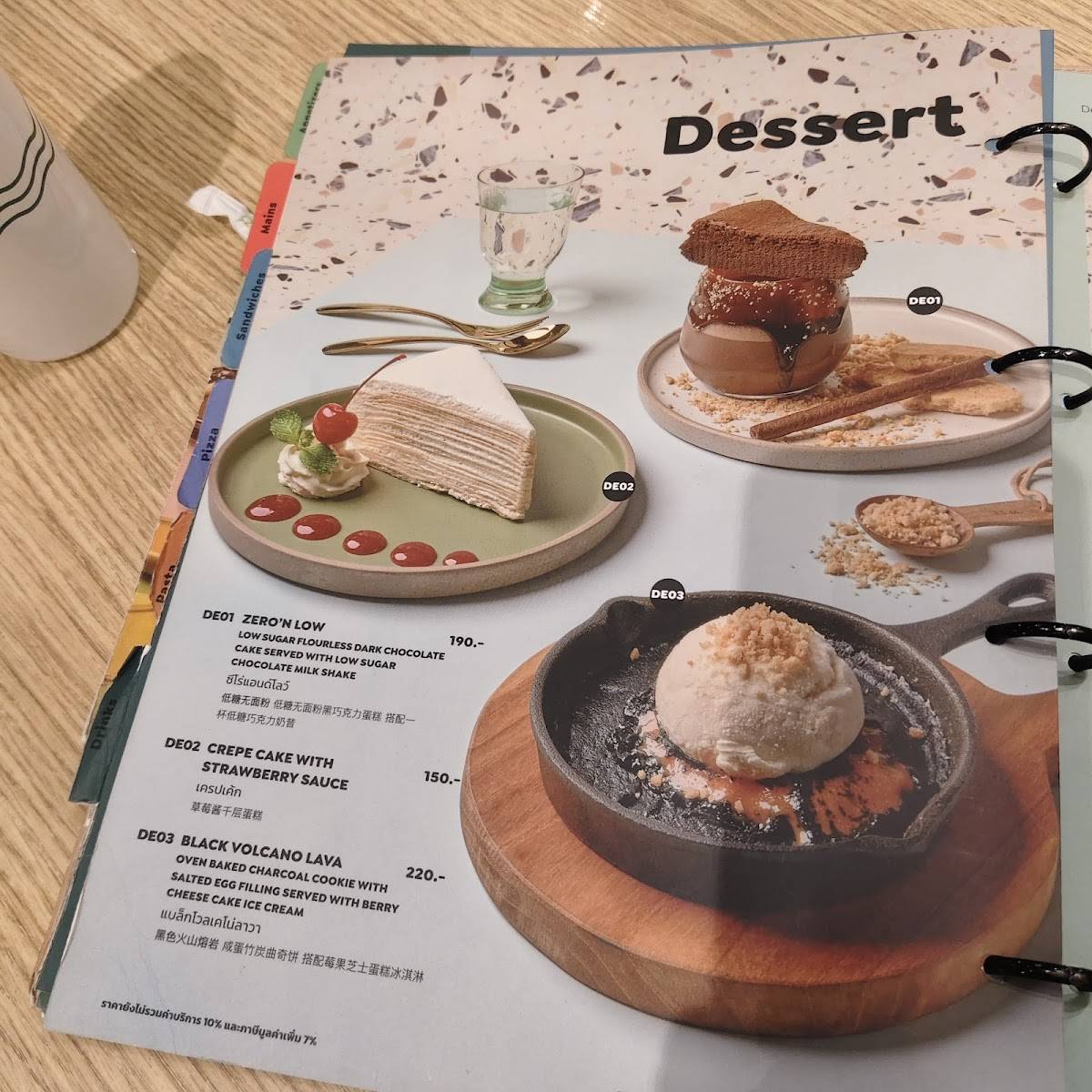 Menu at Spaghetti Factory Central World restaurant, Bangkok, 999/9 ...