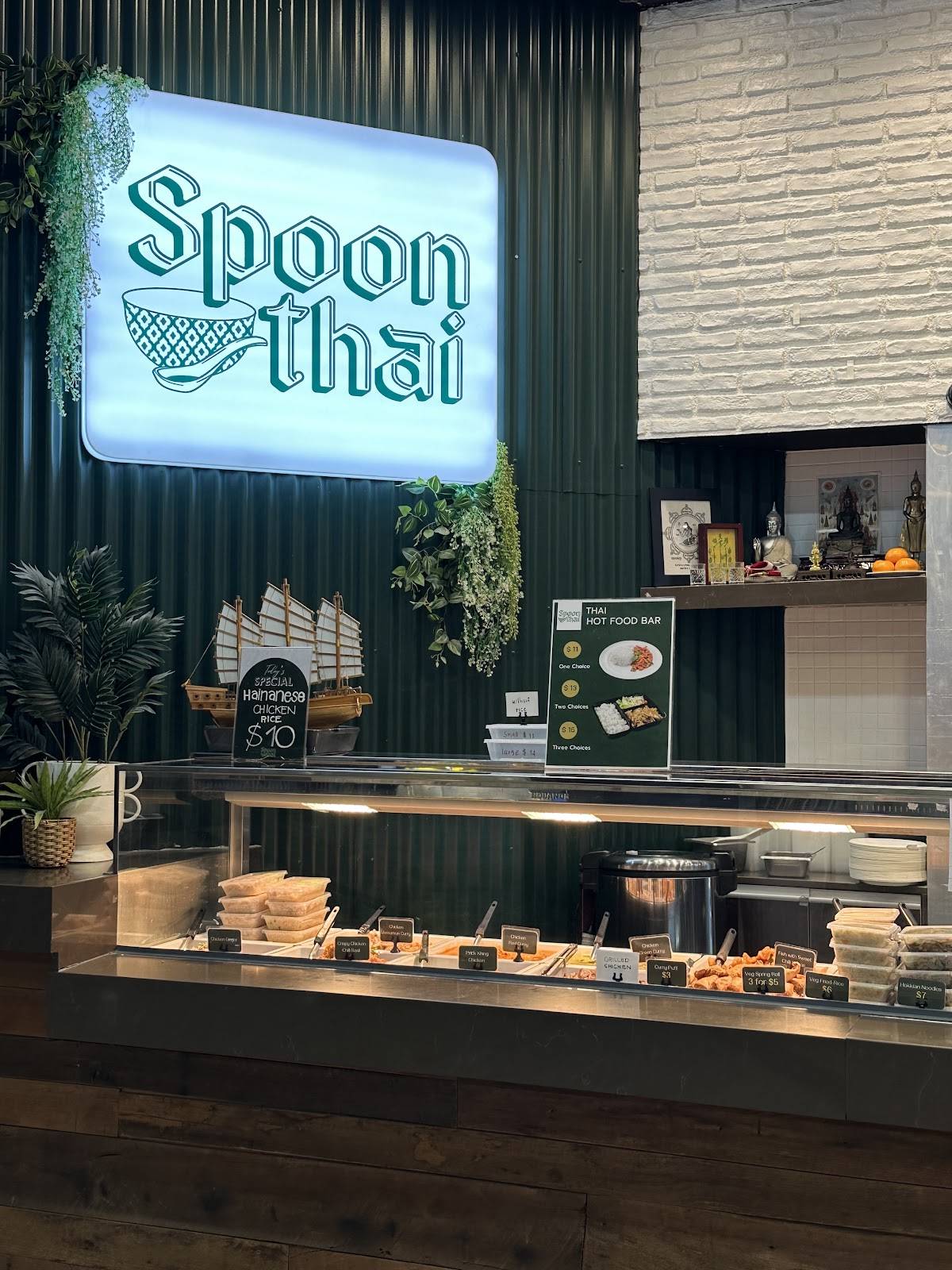 Menu at Spoon thai restaurant, Ashfield