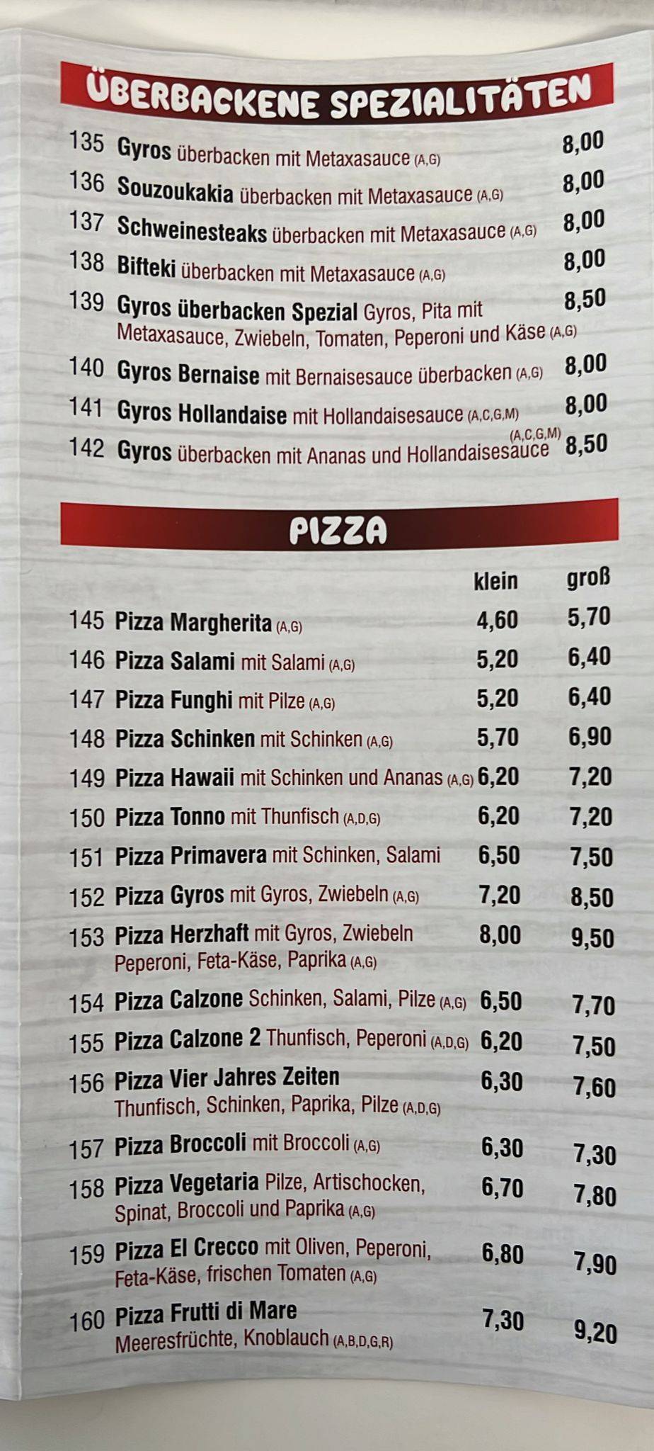Speisekarte von Athens Grill steakhaus, Sprockhövel