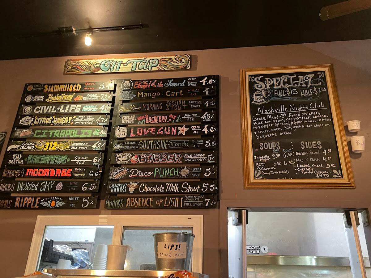 Menu at The Gramophone pub & bar, St. Louis
