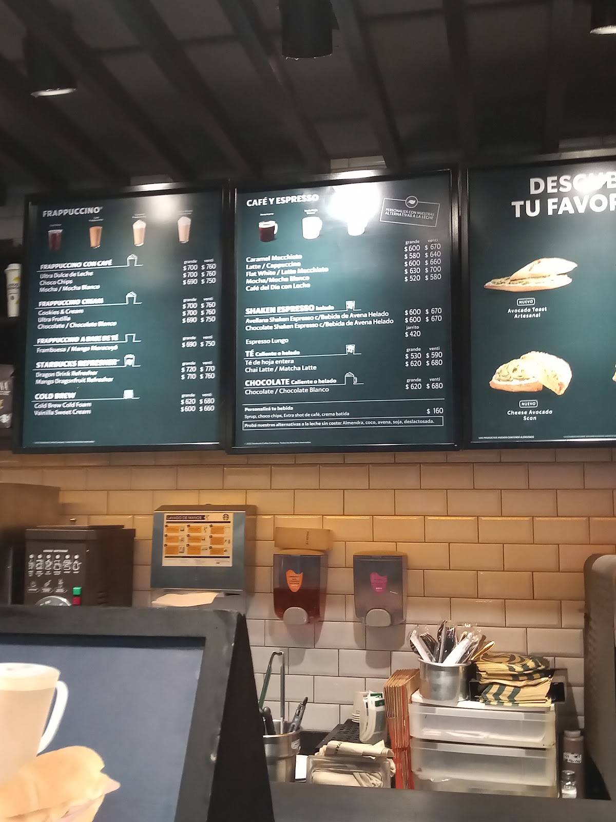 Carta del café Starbucks Coffee [Tienda: Shopping del Siglo], Rosario ...