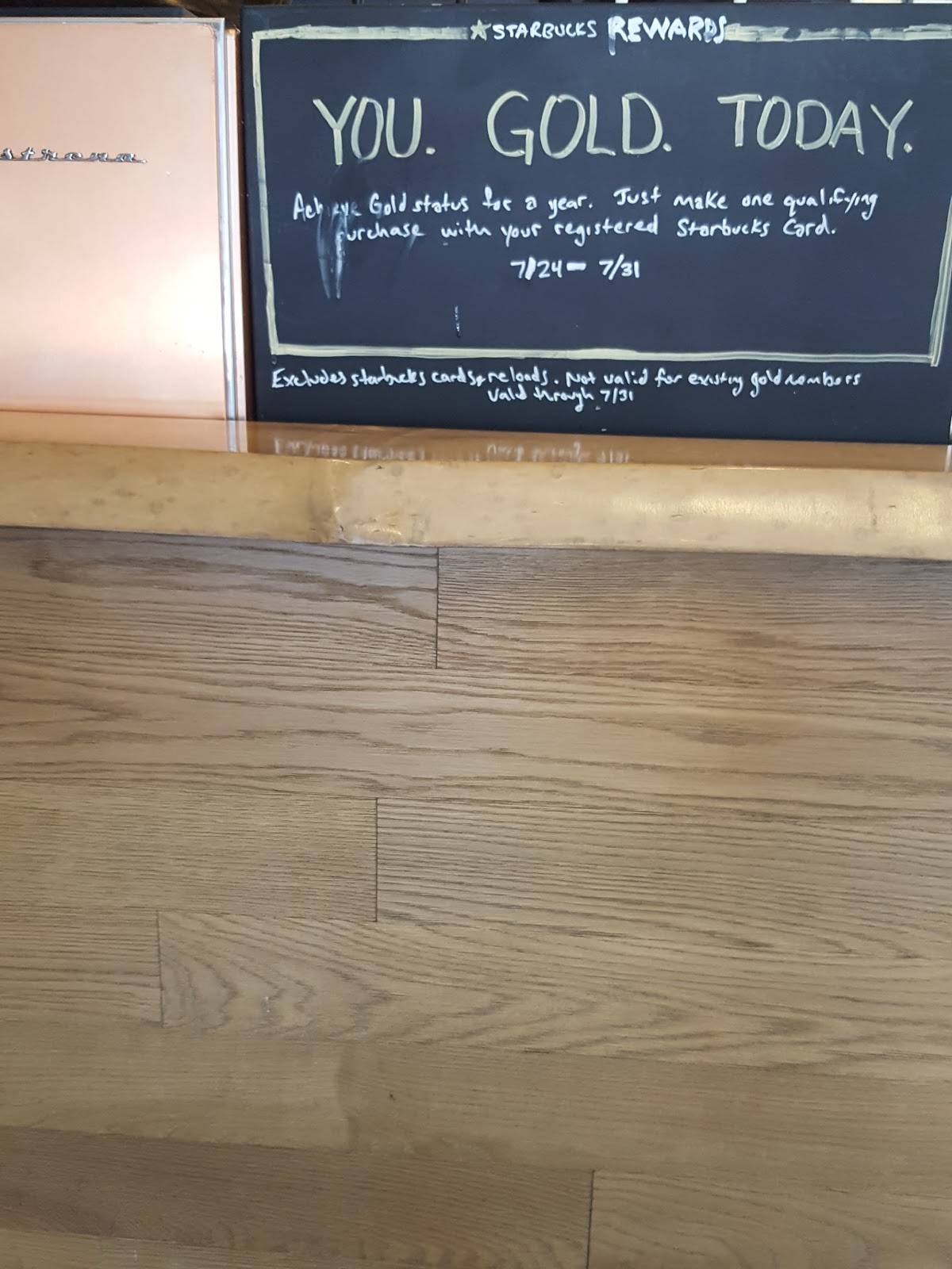 Menu at Starbucks, London, 601 Richmond St