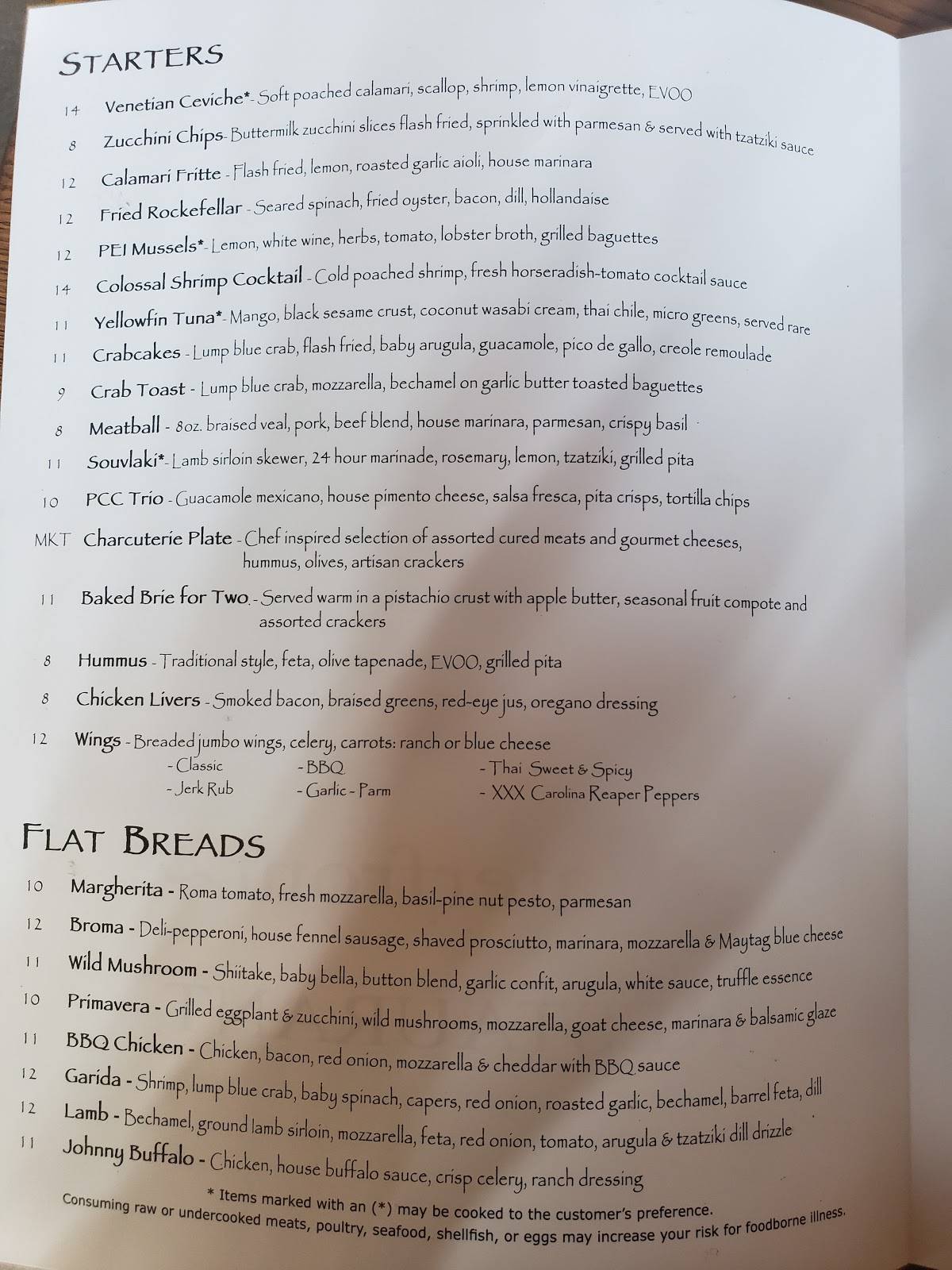 Menu at Port City Club, Cornelius, Harborside Dr