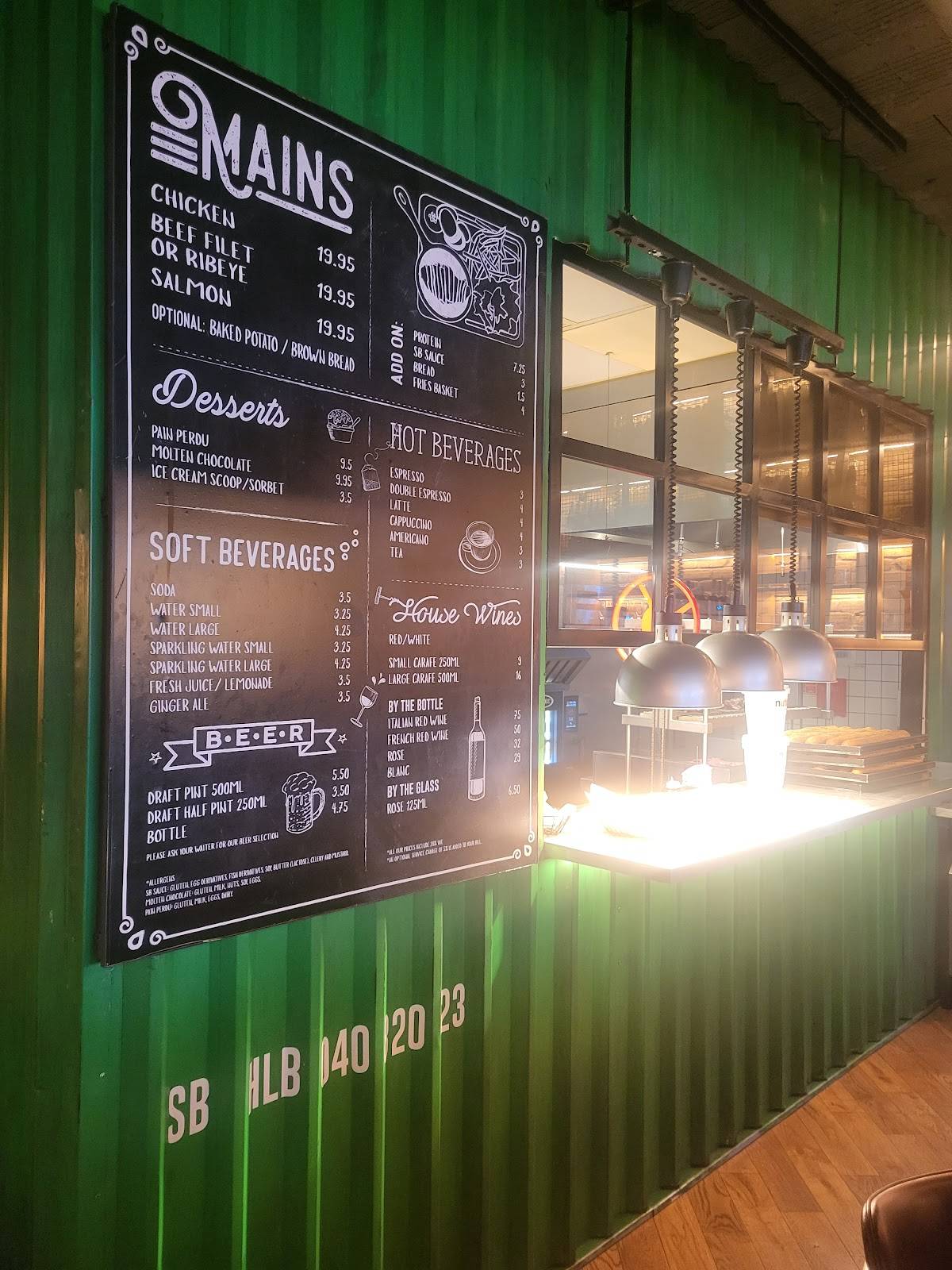 Menu at Swiss Butter steakhouse, London