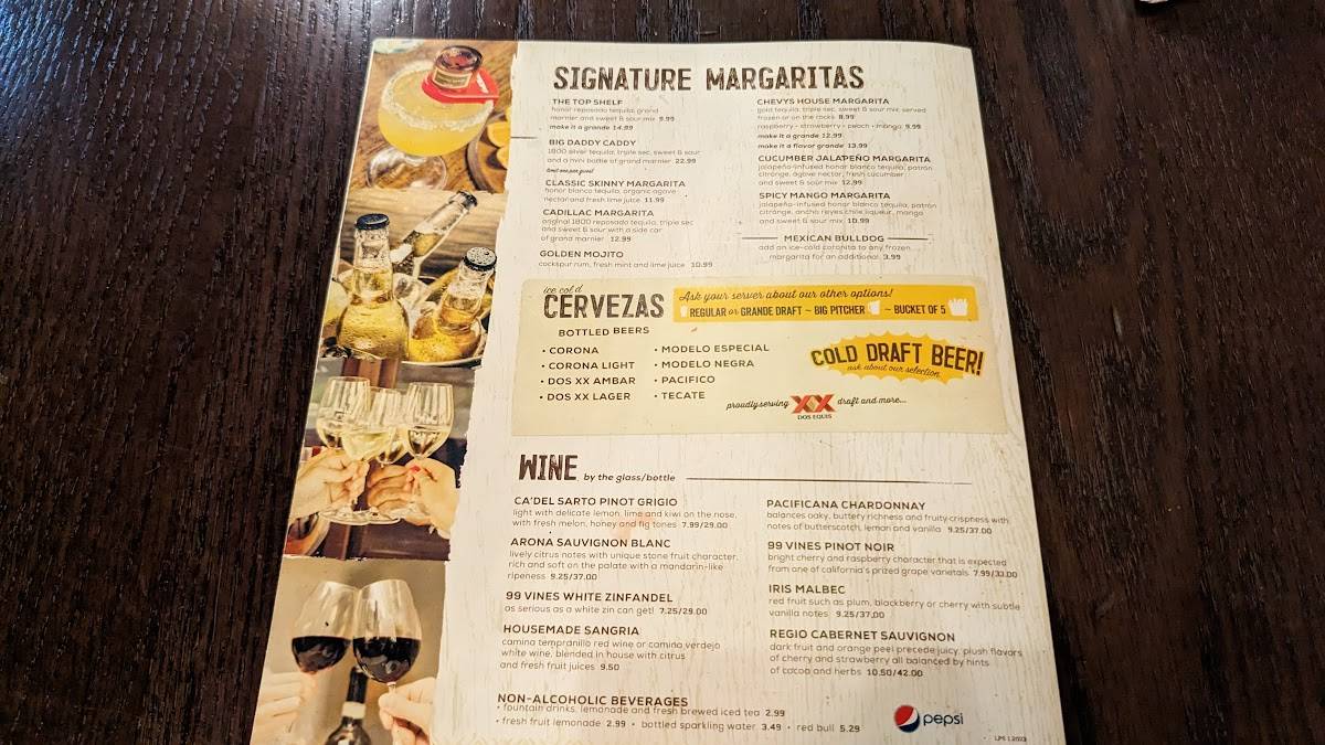 Menu at The Prime Rib at Live! Casino & Hotel steakhouse, Hanover ...