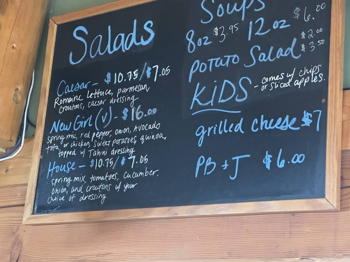 Menu at Stella's restaurant, Cle Elum