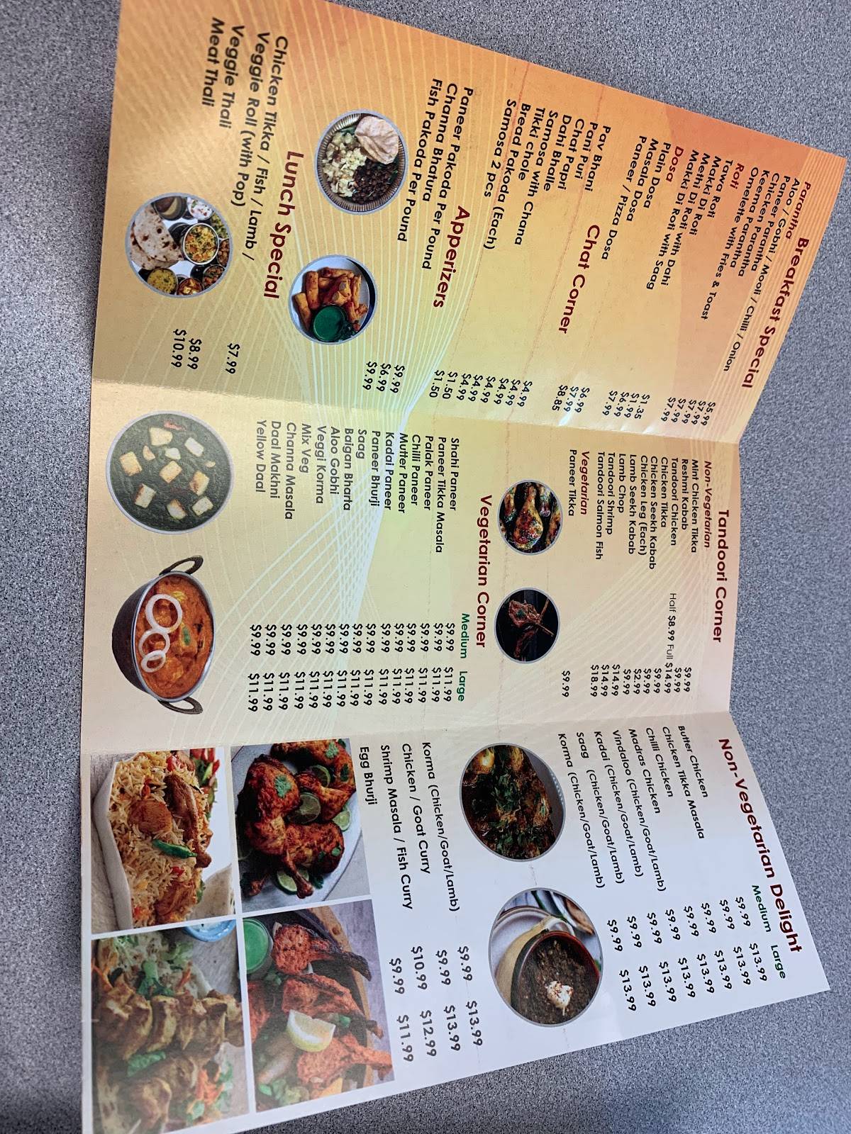Menu au Student Junction Indian Restaurant, Mississauga