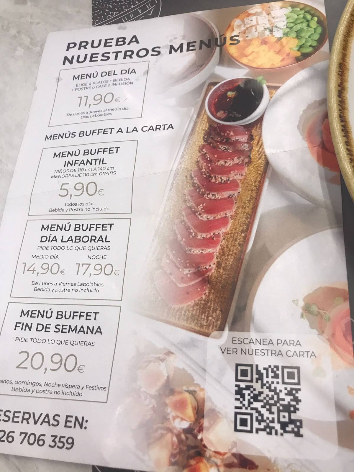 Carta de Restaurante Sukol, Ciudad Real