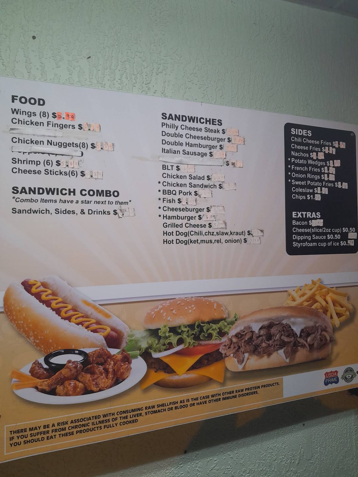Menu at Sunset Delights restaurant, Summerfield
