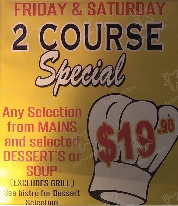 Menu at Sunshine RSL pub & bar, Sunshine