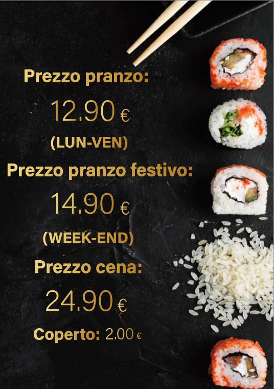 Menu da Sushi Nika ristorante, Volpiano