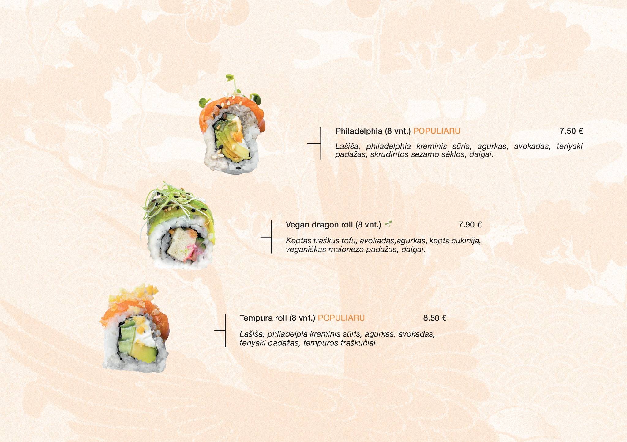 Speisekarte von Sushi date? restaurant, Kaunas