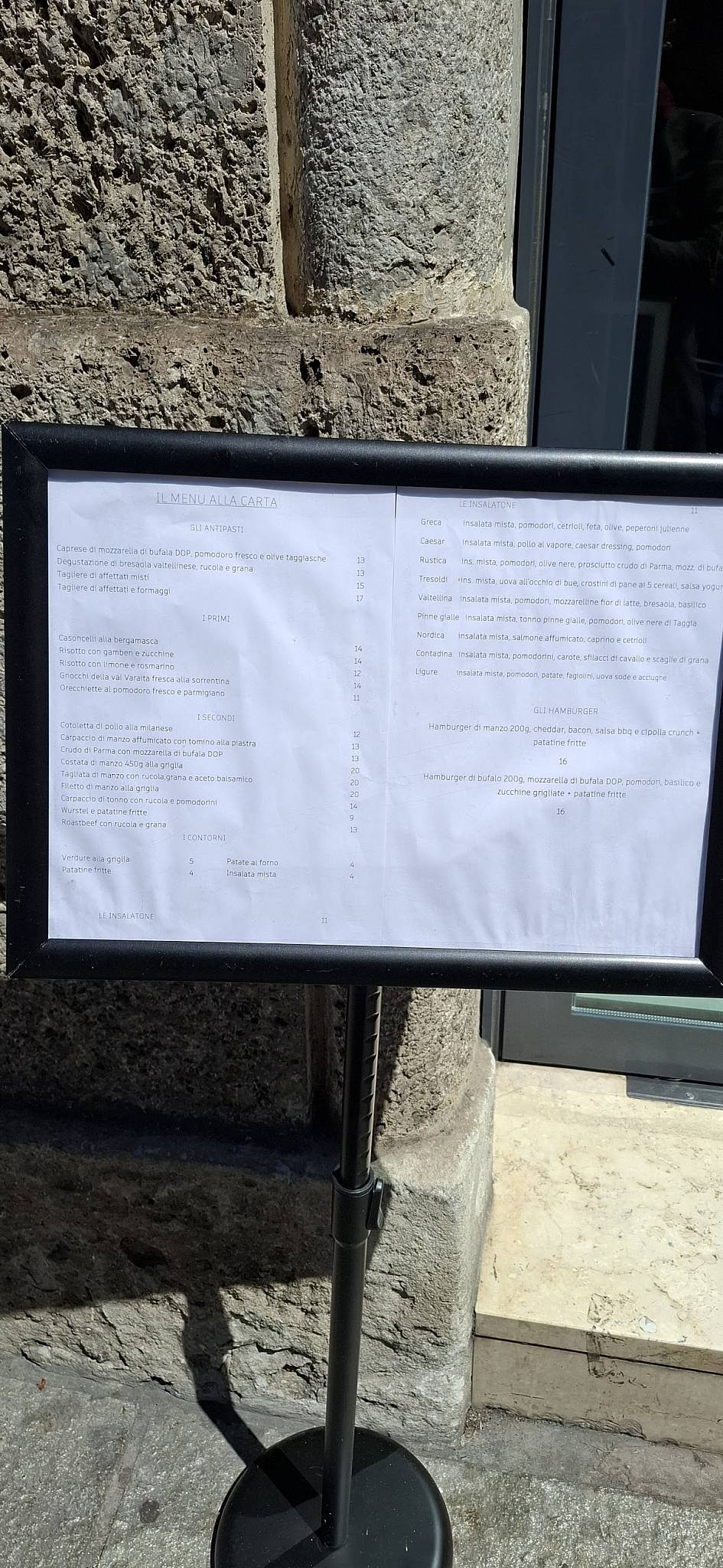 Menu da T-Bakery, Bergamo, Via Francesco Petrarca