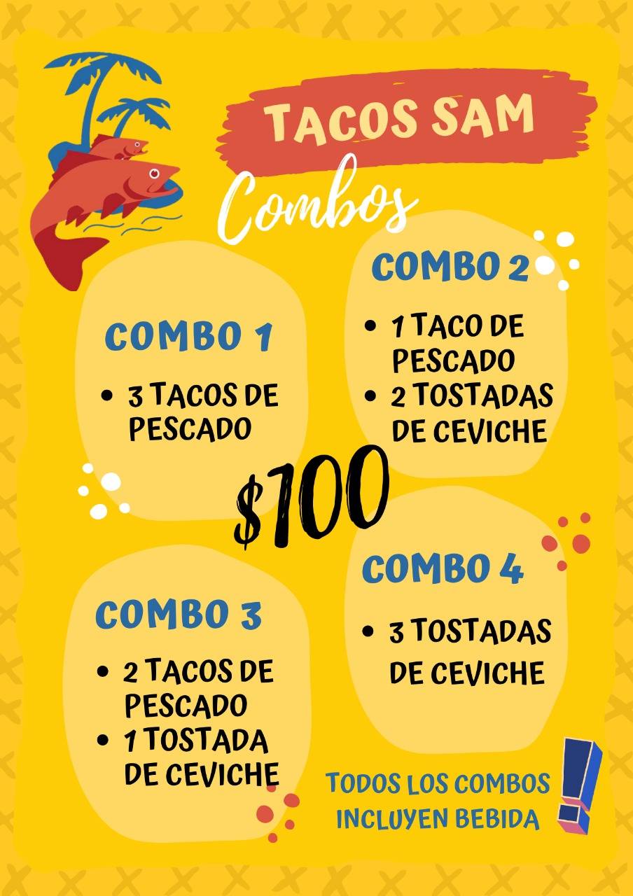 Carta del restaurante TACOS SAM, Mexicali