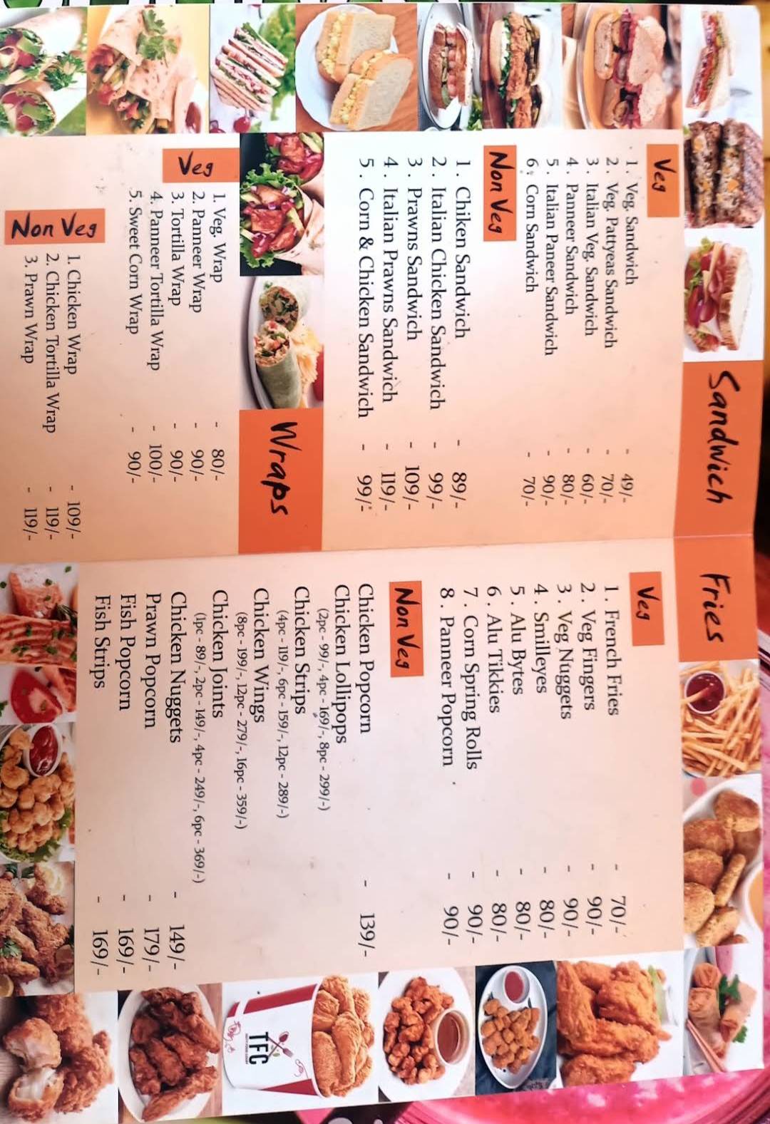 Menu at TFC (PIZZA& BURGER), Huzurabad