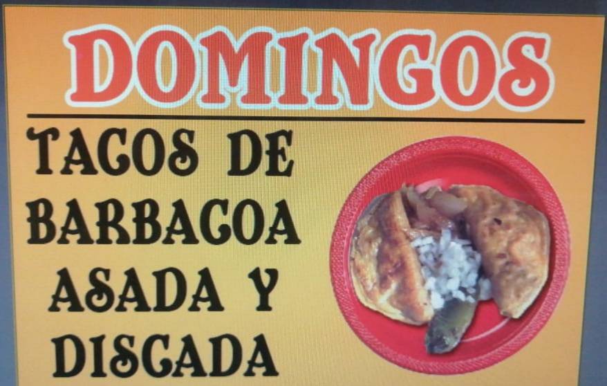 Carta de Tacos De Barbacoa "Moy", Zapopan