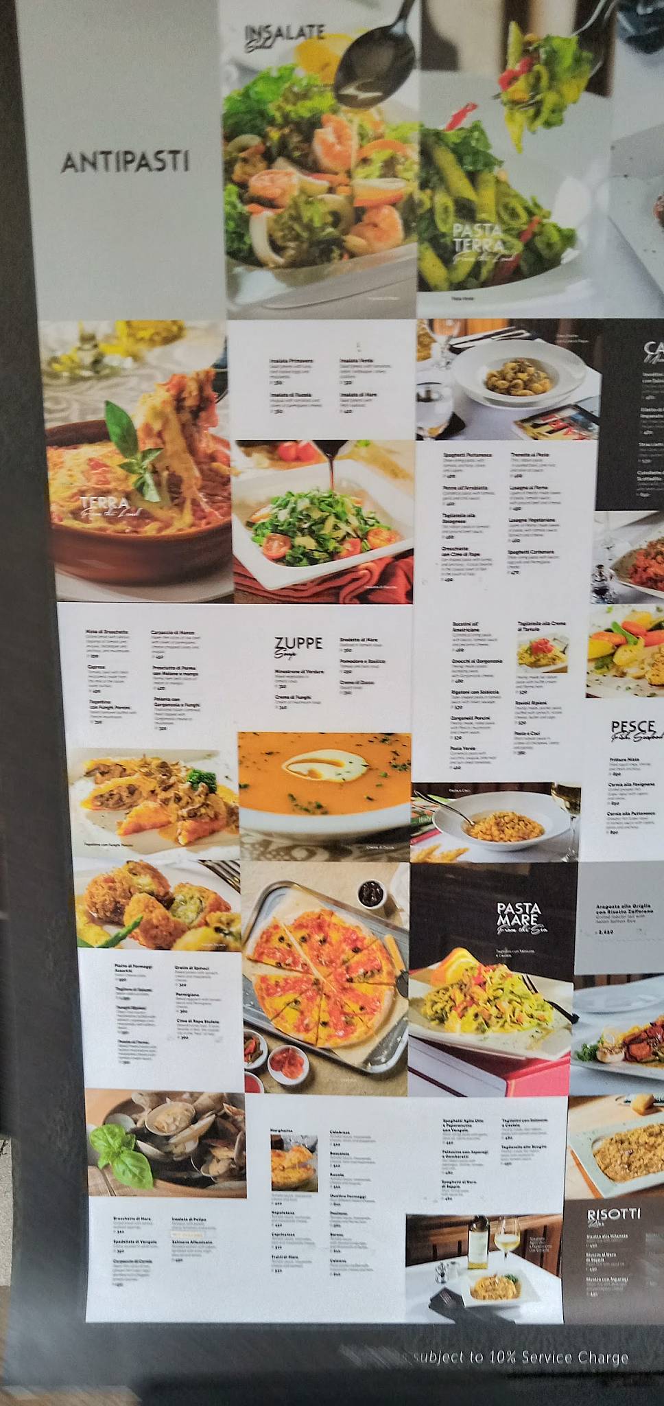 Menu at Ponte Rialto Venice Grand Canal Mall restaurant, Taguig, A122 ...