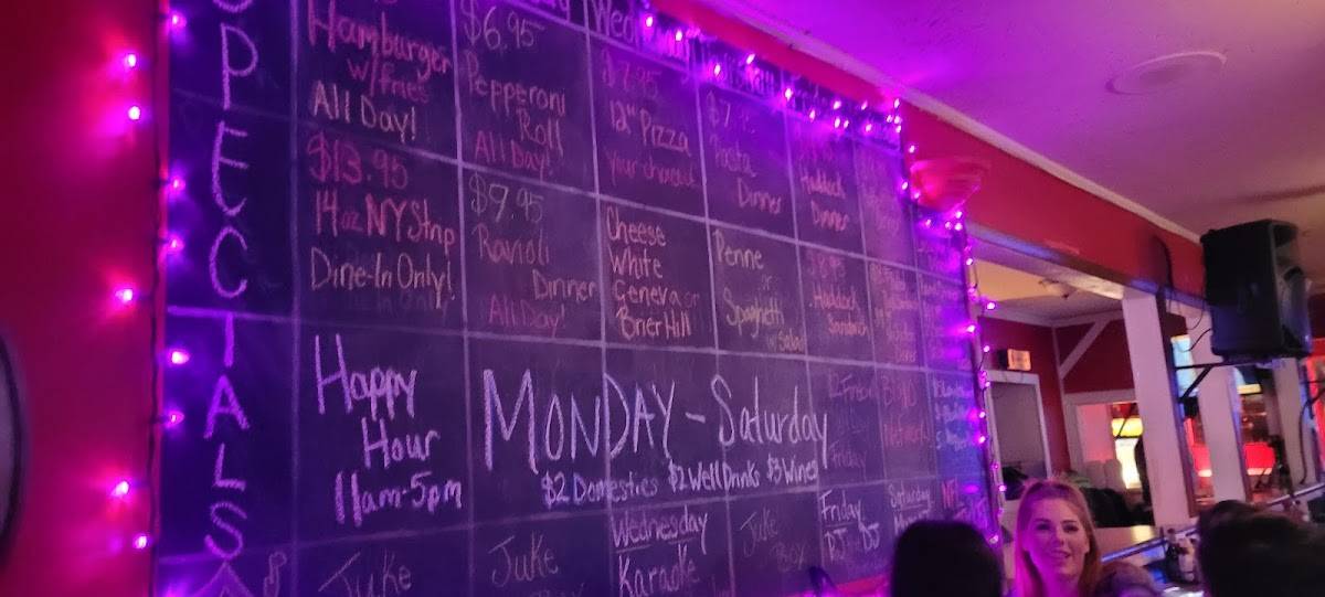 Menu at Tangier Bar & Pizza, Struthers