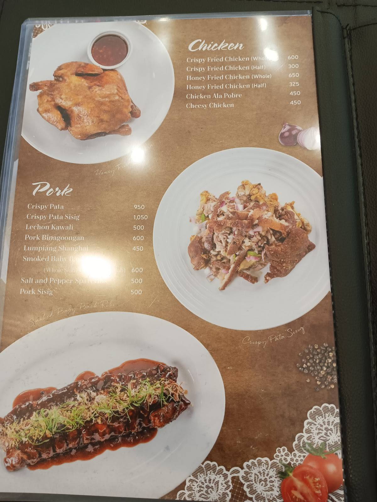Menu at Rustica Tarlac City restaurant, Tarlac City, FJ42+92M