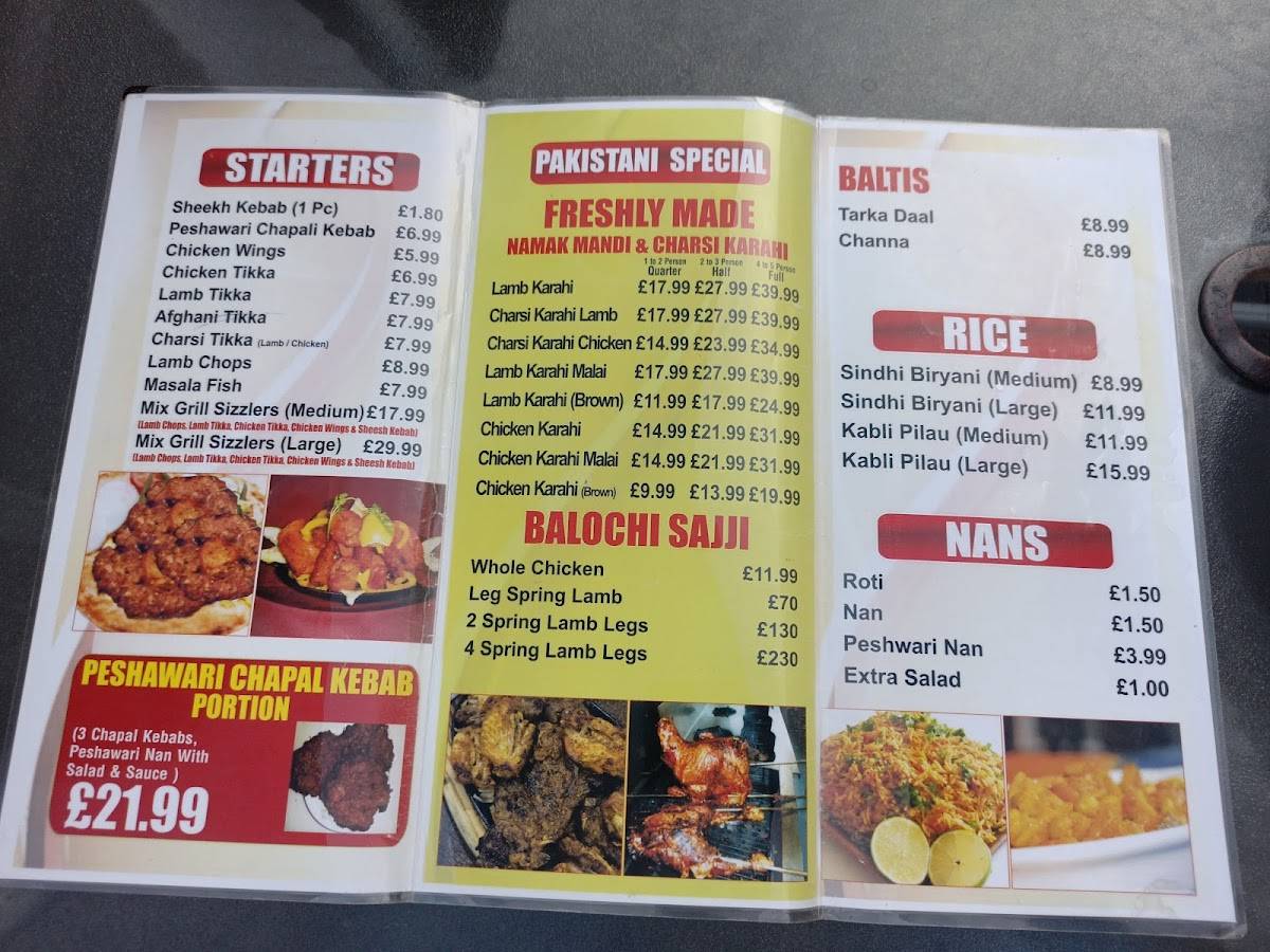 Menu at Taste of Pakistan Restaurant and Take away, London