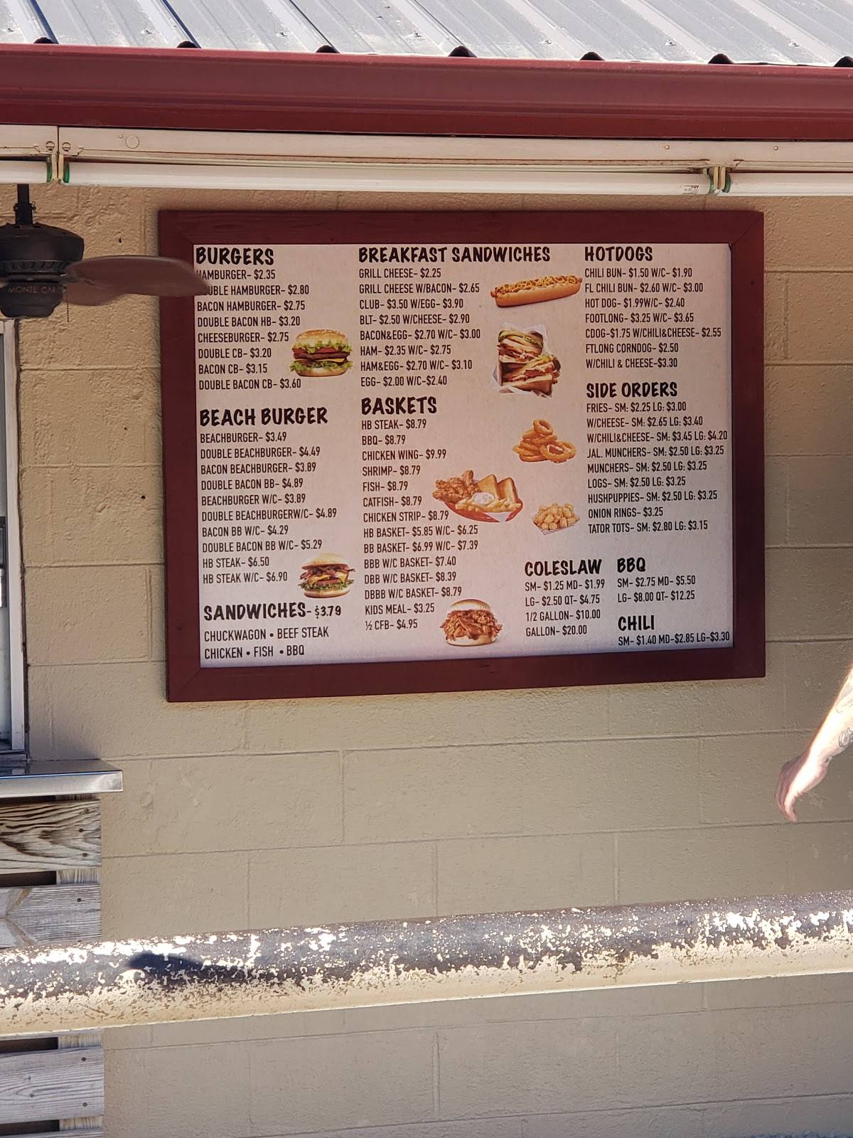 Menu at Tellico Beach Drive In restaurant, Tellico Plains