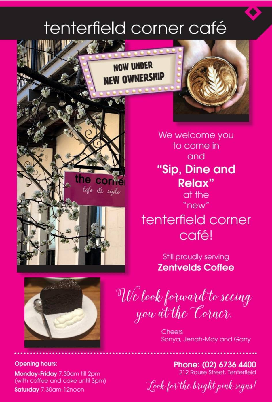 Carta de Tenterfield Corner Cafe, Tenterfield