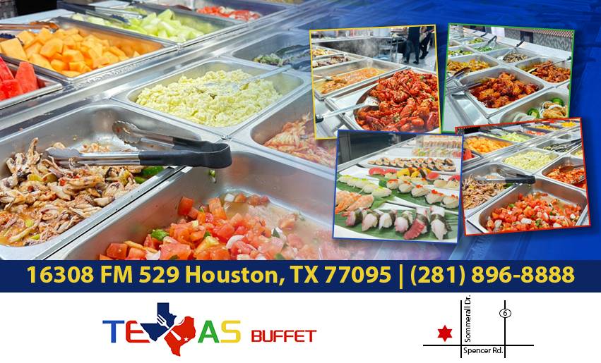Carta del restaurante Texas Buffet, Houston