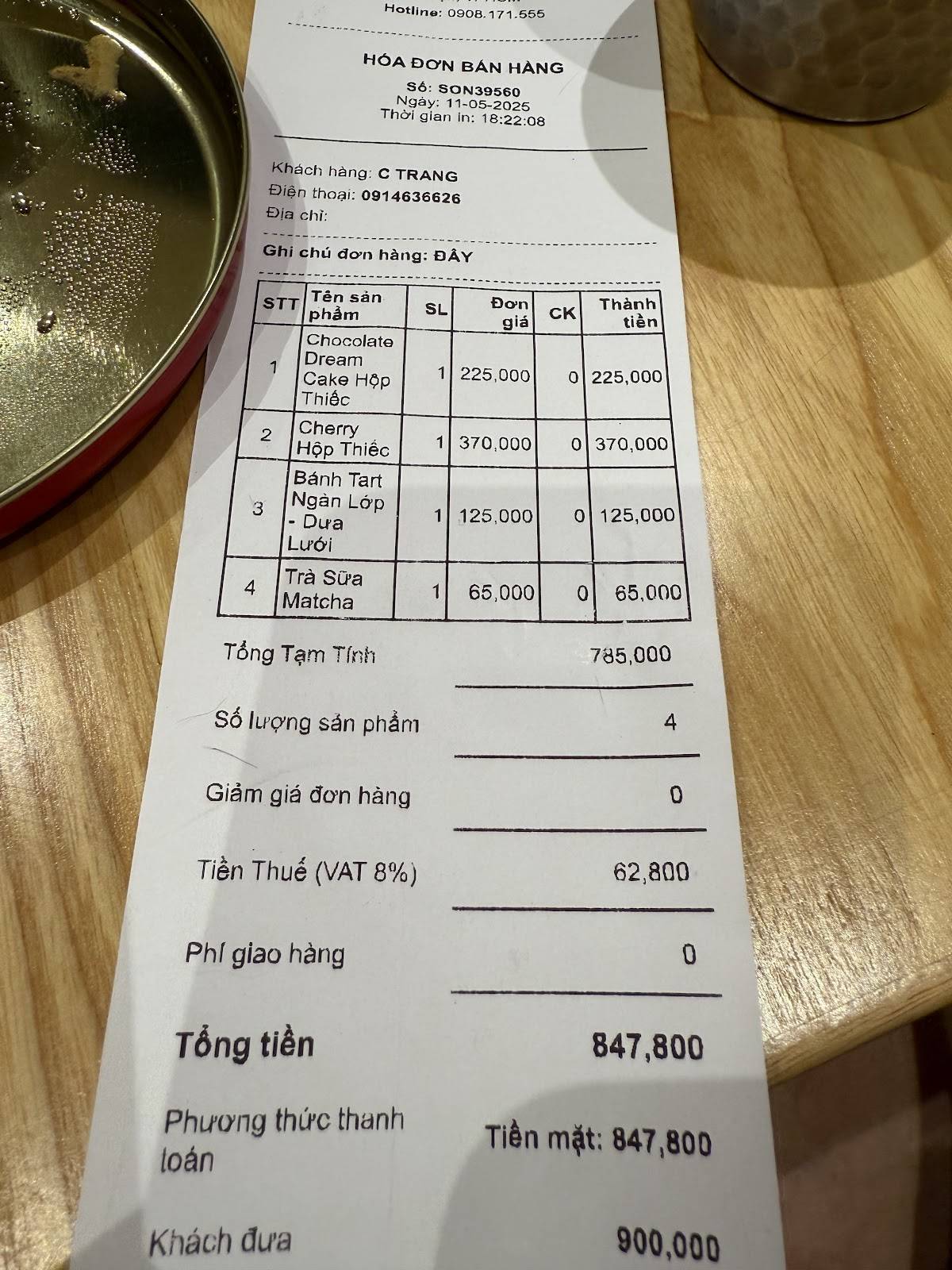 Menu at The 350F Dessert & More restaurant, Ho Chi Minh City