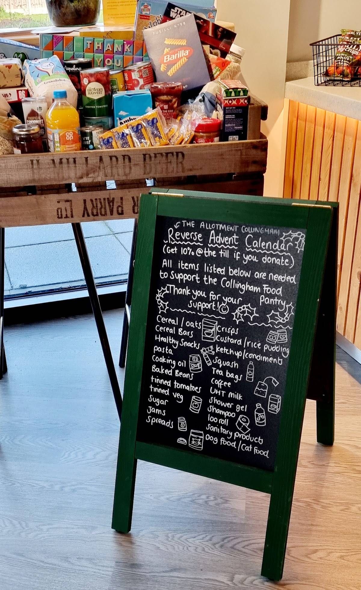 Menu at The Allotment Kitchen and Deli cafe, Collingham