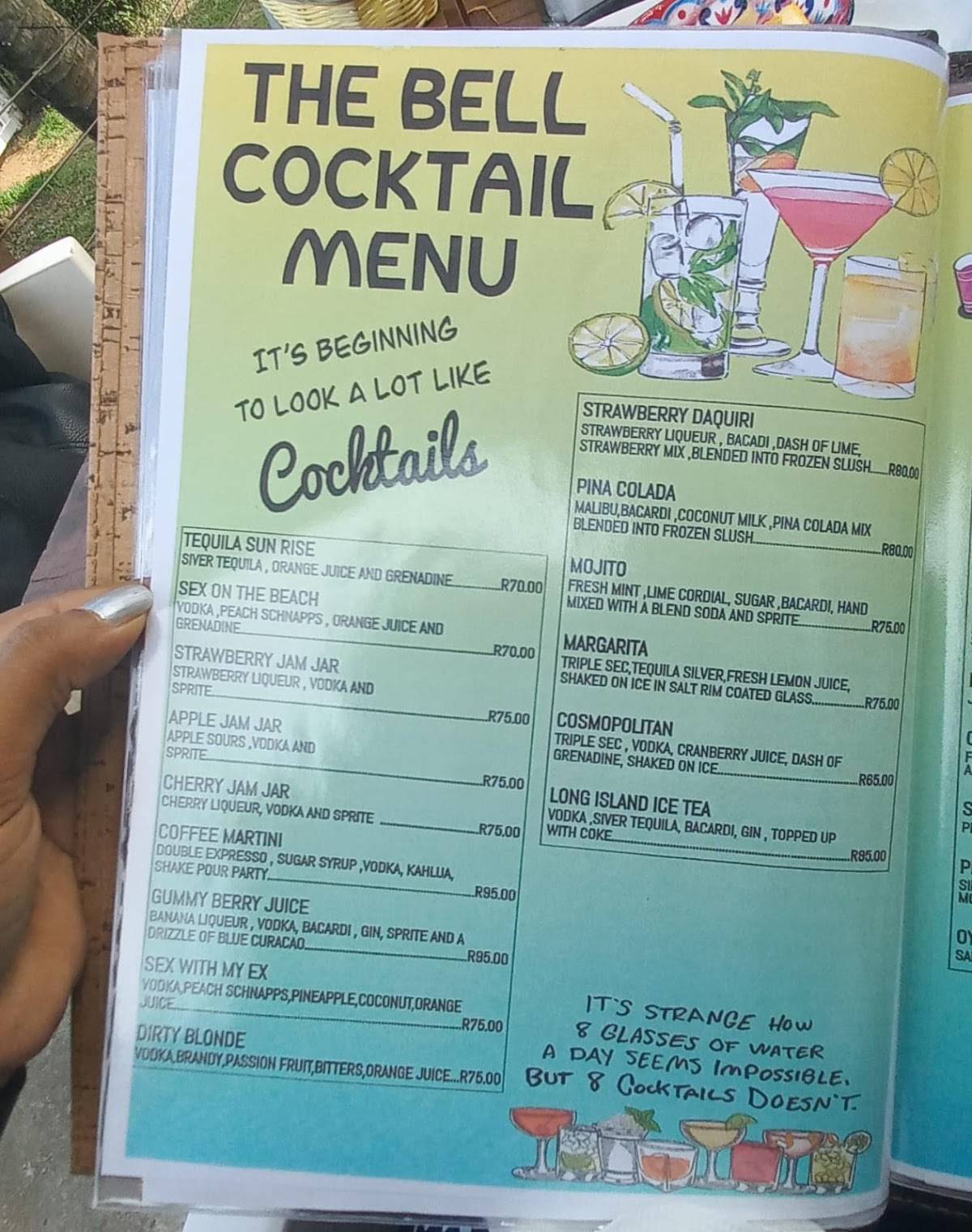 Menu at The Bell Restaurant, Park Rynie