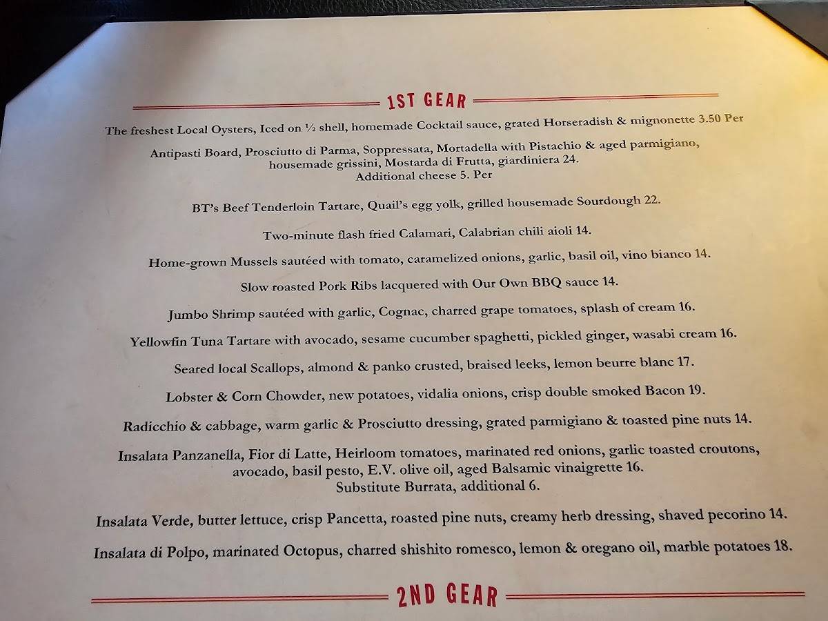 Menu at The Bicycle Thief pub & bar, Halifax