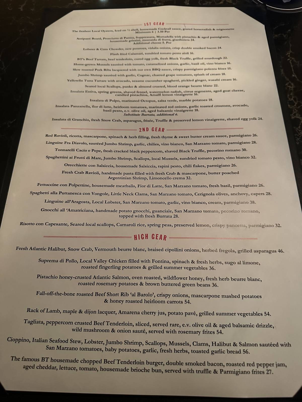Menu at The Bicycle Thief pub & bar, Halifax