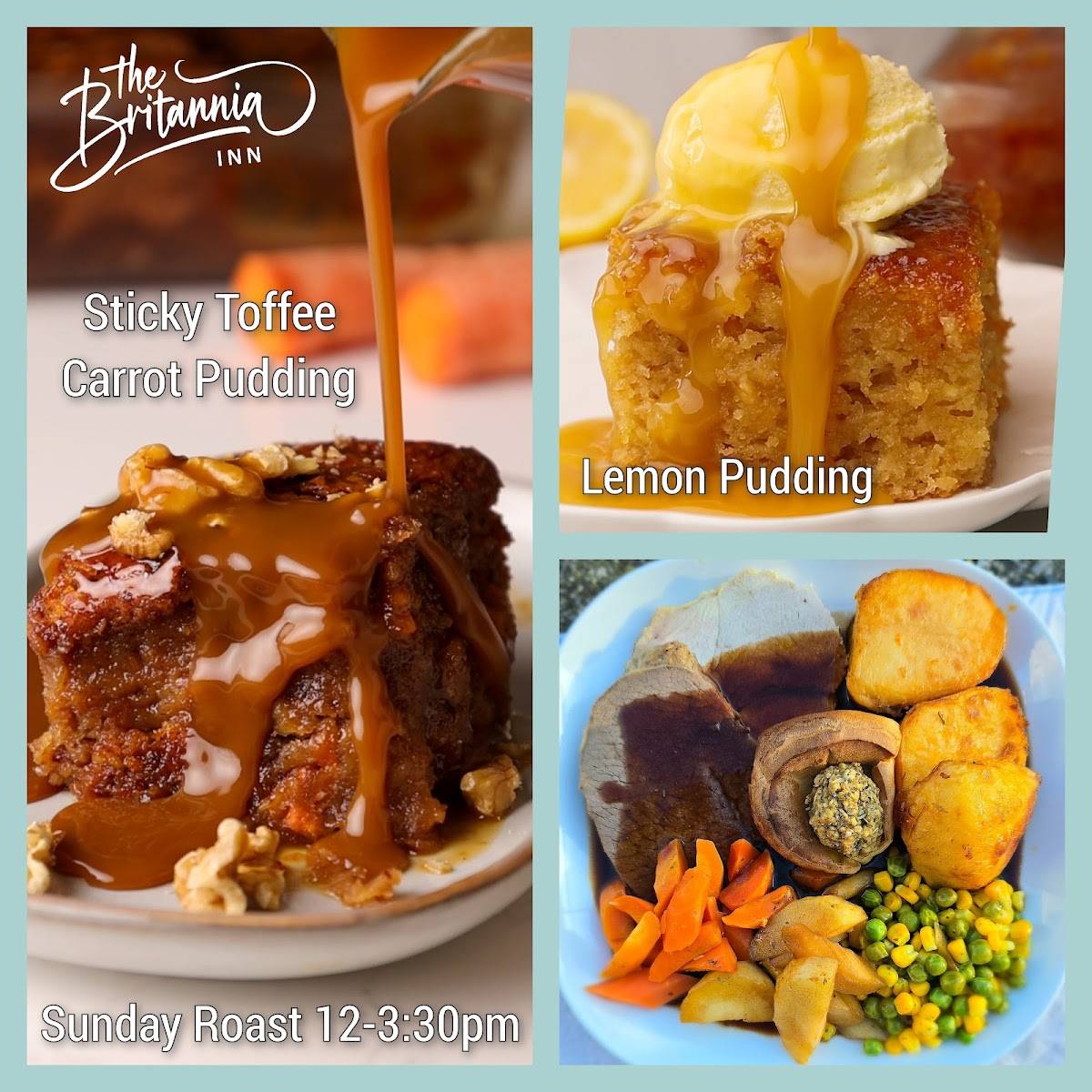 Menu at The Britannia Inn pub & bar, Minehead