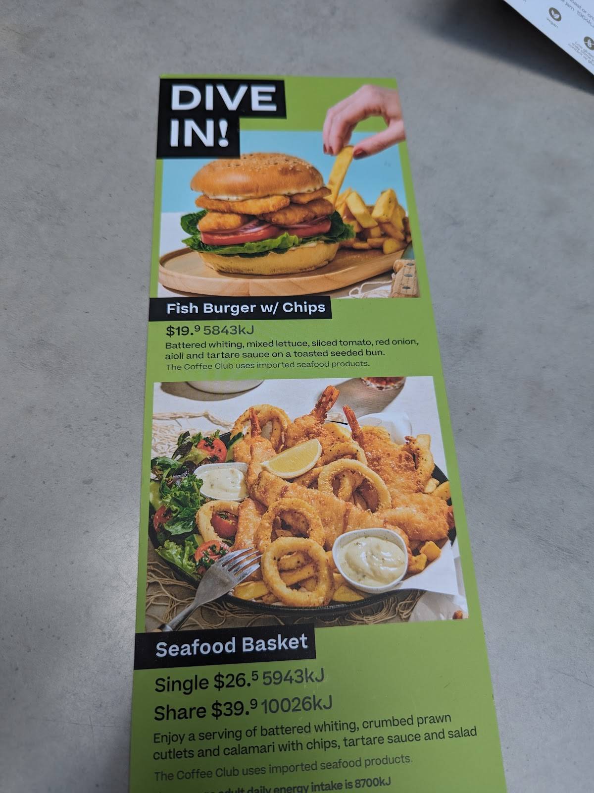 Menu at The Coffee Club Café - Macquarie Park Holiday Inn, Macquarie ...