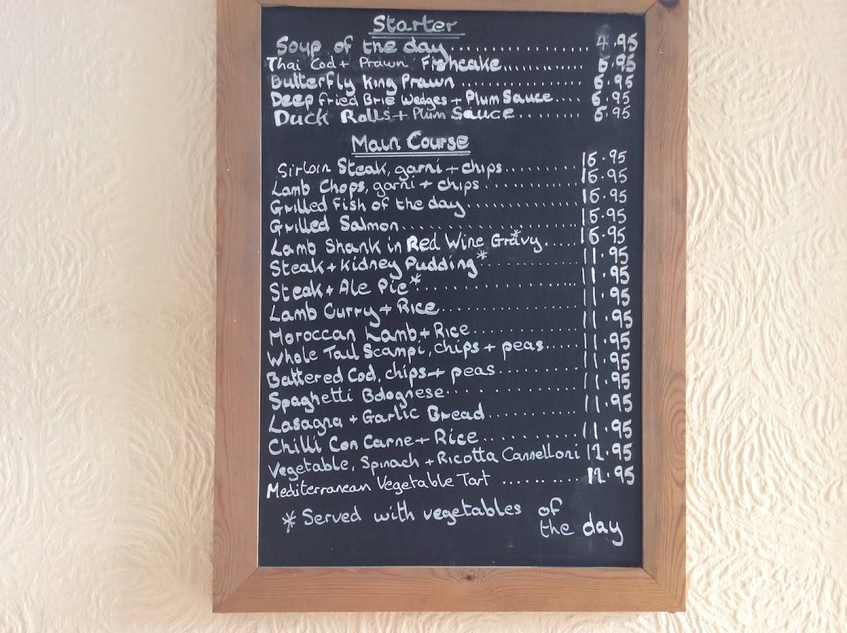 Menu at The Earl of Clarendon pub & bar, Folkestone