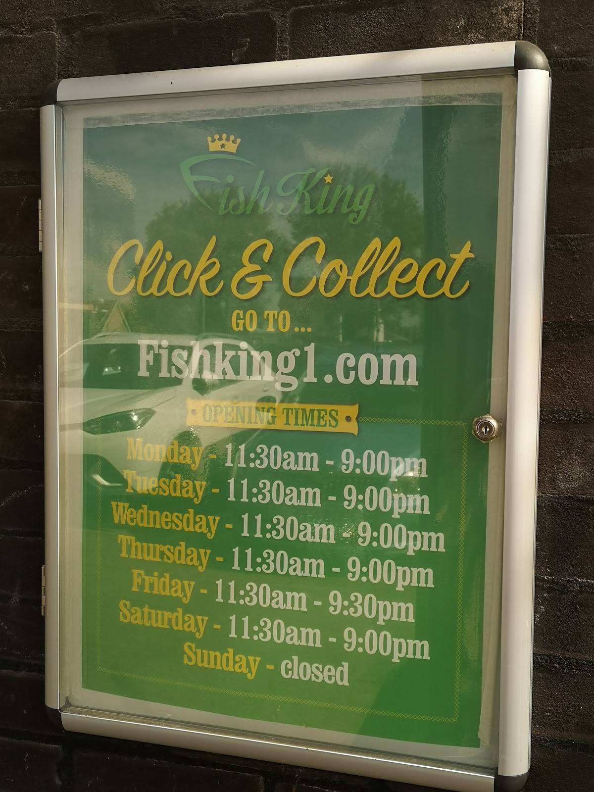 Menu at The Fish King fast food, Lincoln, 16 The Forum