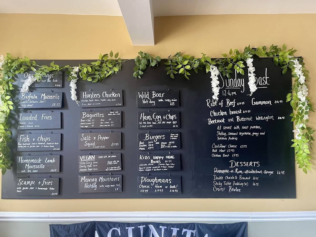 Menu at The Foresters Arms Colchester pub & bar, Colchester