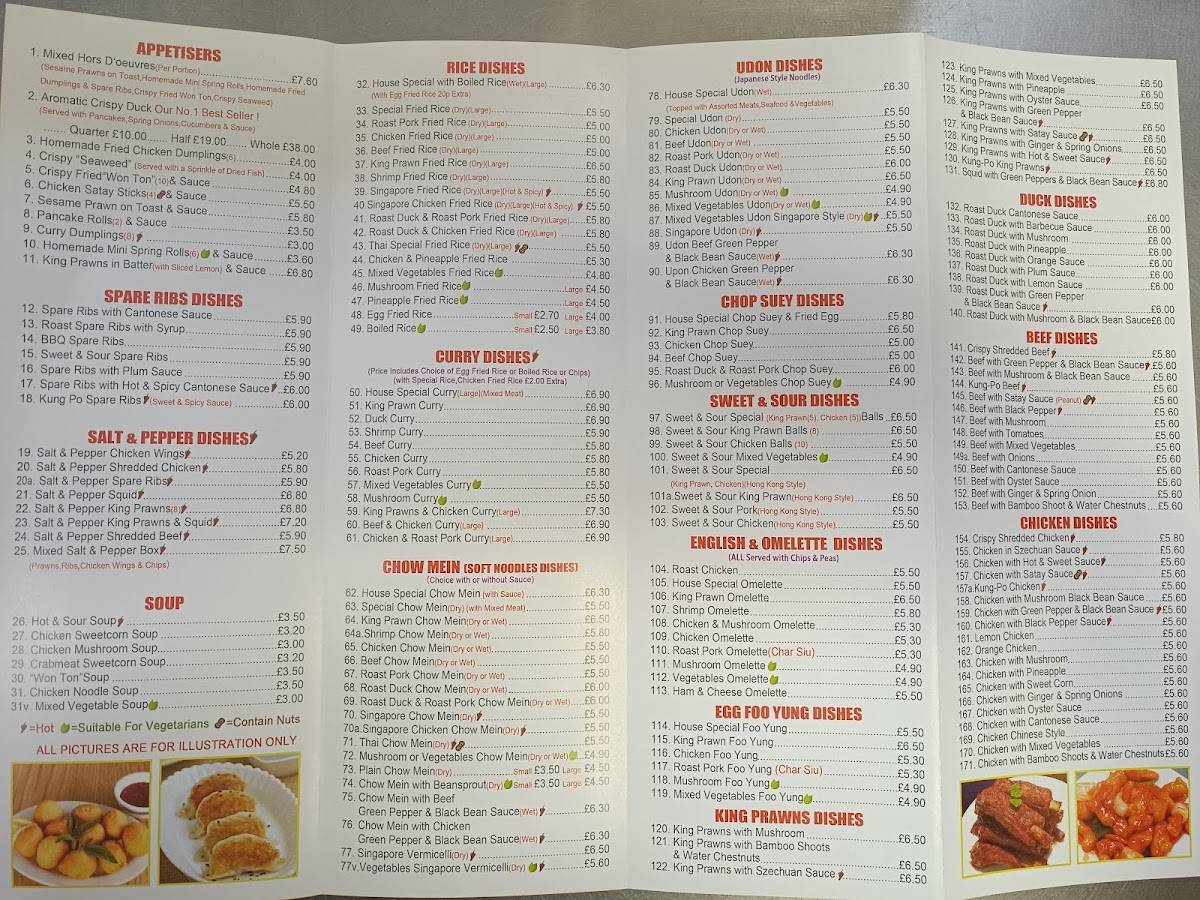 Menu at The Good Chef Chinese Takeaway fast food, Banbury