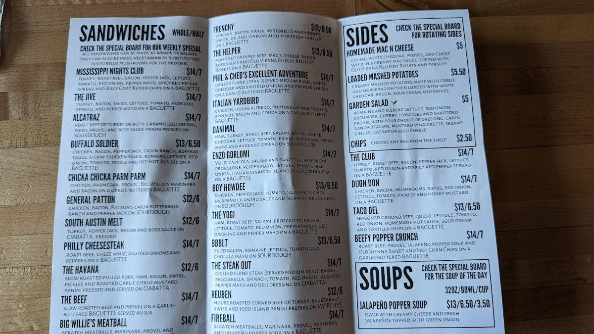 Menu at The Gramophone pub & bar, St. Louis