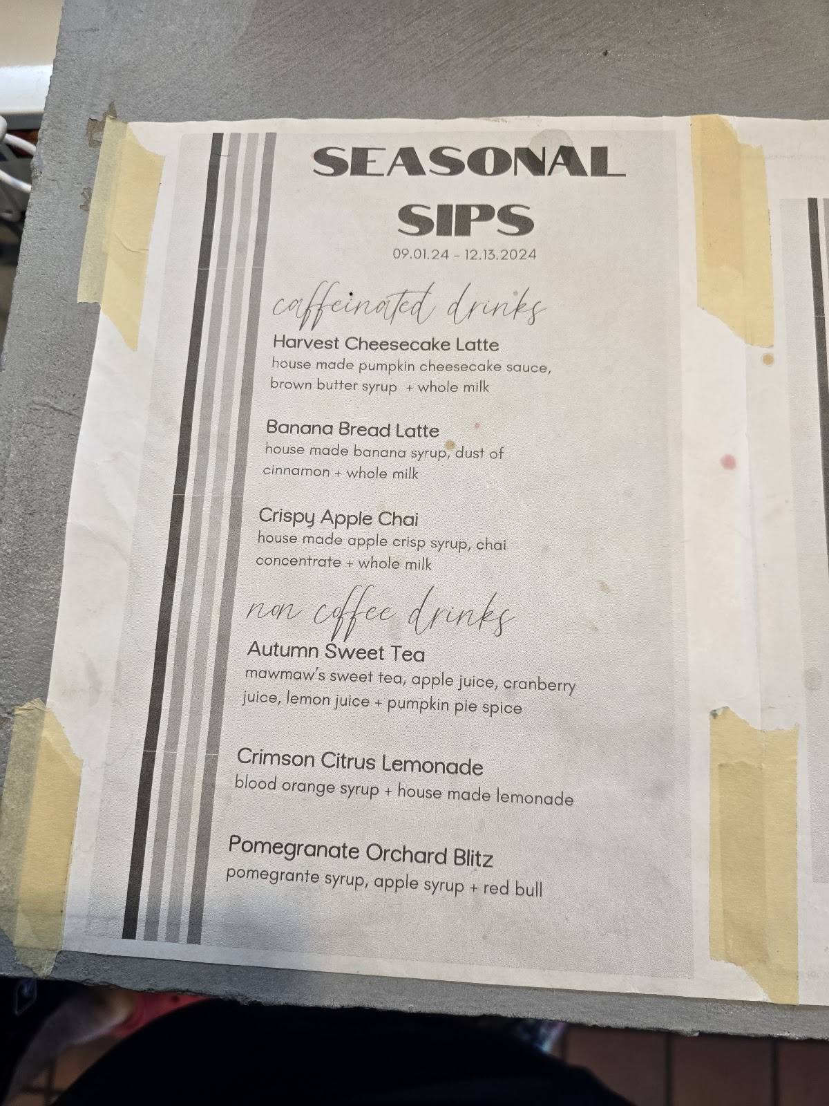 Menu at The Grazing Tray Cafe, Jacksonville