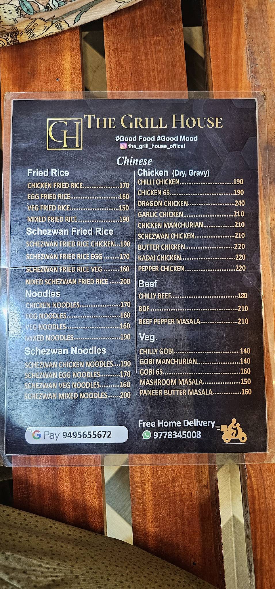Menu at The Grill House, Thiruvalla