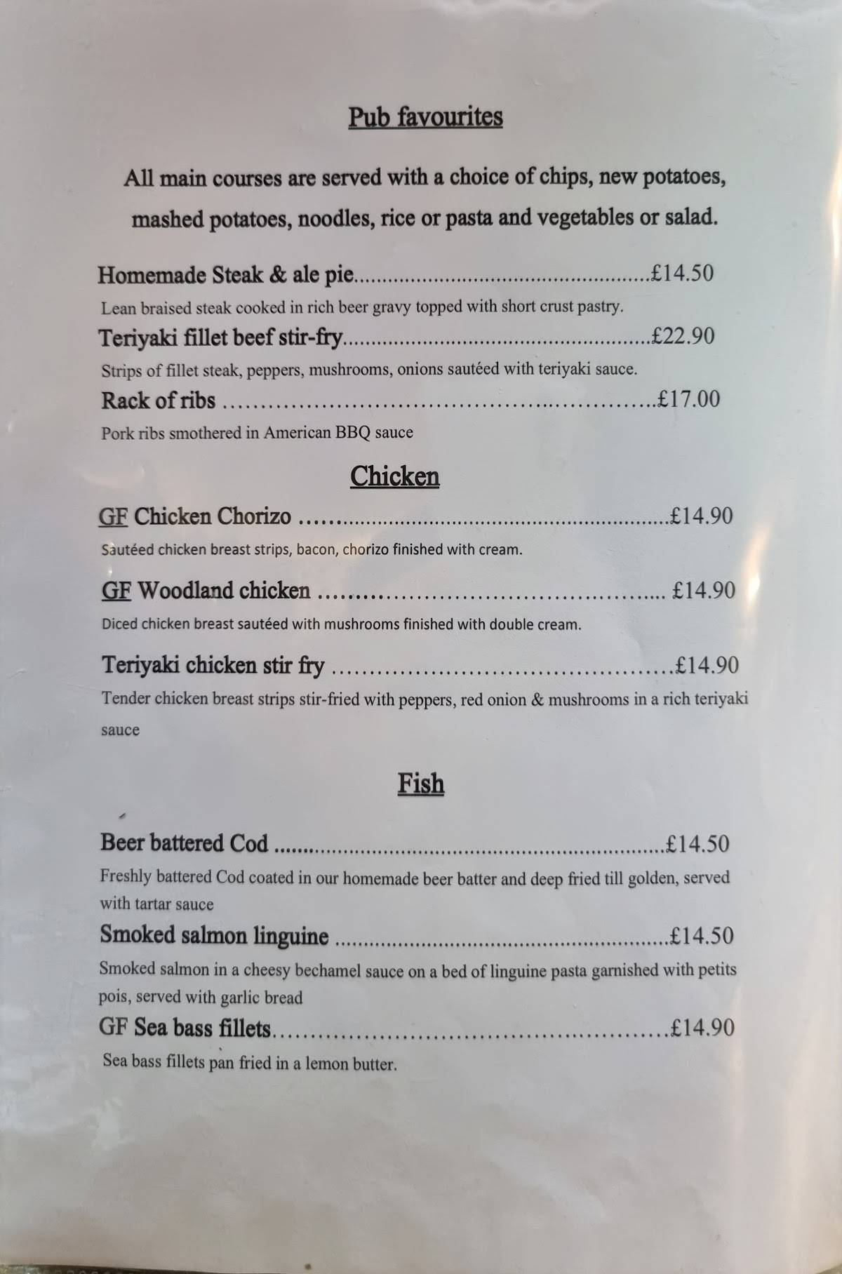 Menu at The Hare At Loddington pub & bar, Loddington, Main St