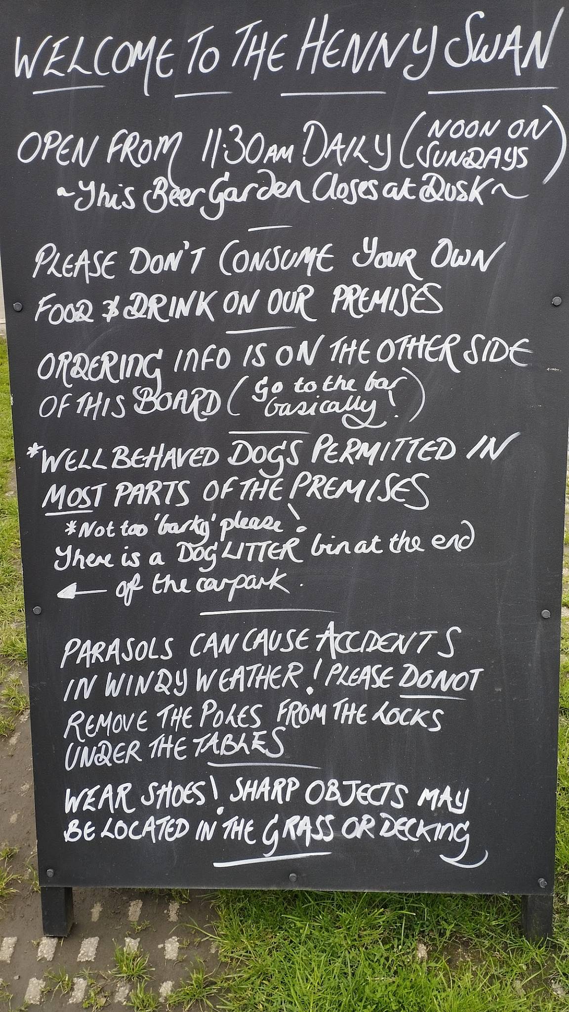 Menu at The Henny Swan restaurant, Sudbury, Henny Rd