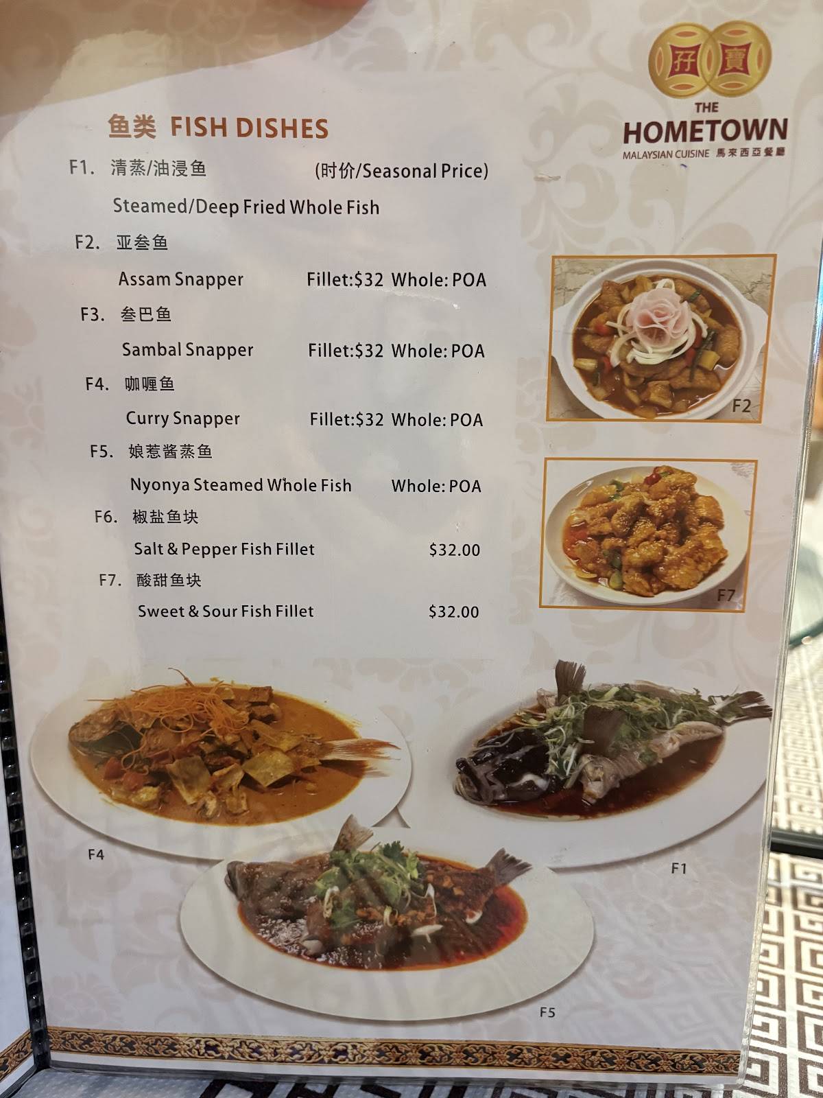 Menu at The Hometown Restaurant & Bar, Auckland