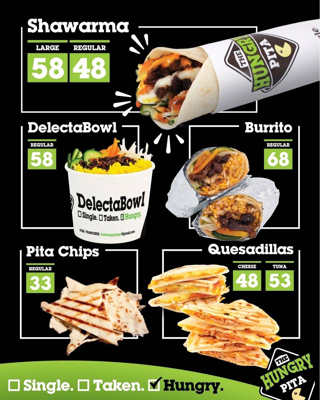Menu at The Hungry Pita - Lubao Pampanga restaurant, Lubao